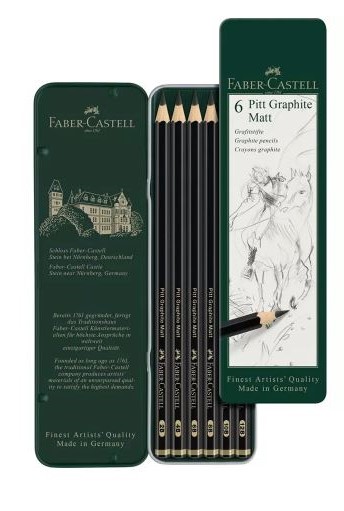 Faber Castell Pitt Graphite Matt Pencil Tin Sets