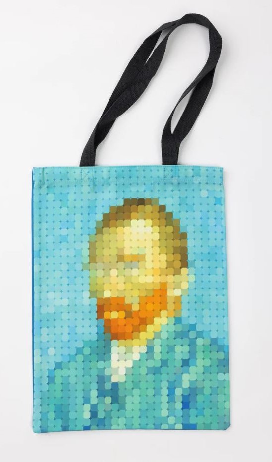 Pixel Art Tote Bags